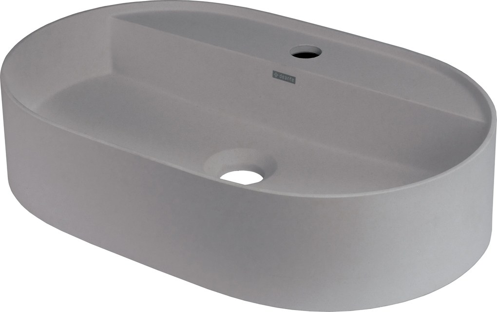 Deante Silia, granitové umyvadlo na desku 550x350x125 mm, šedá metalíza, DEA-CQS_SU6B