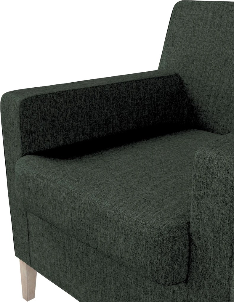 Potah na křeslo IKEA Karlstad barva zelená látka pletený vzor