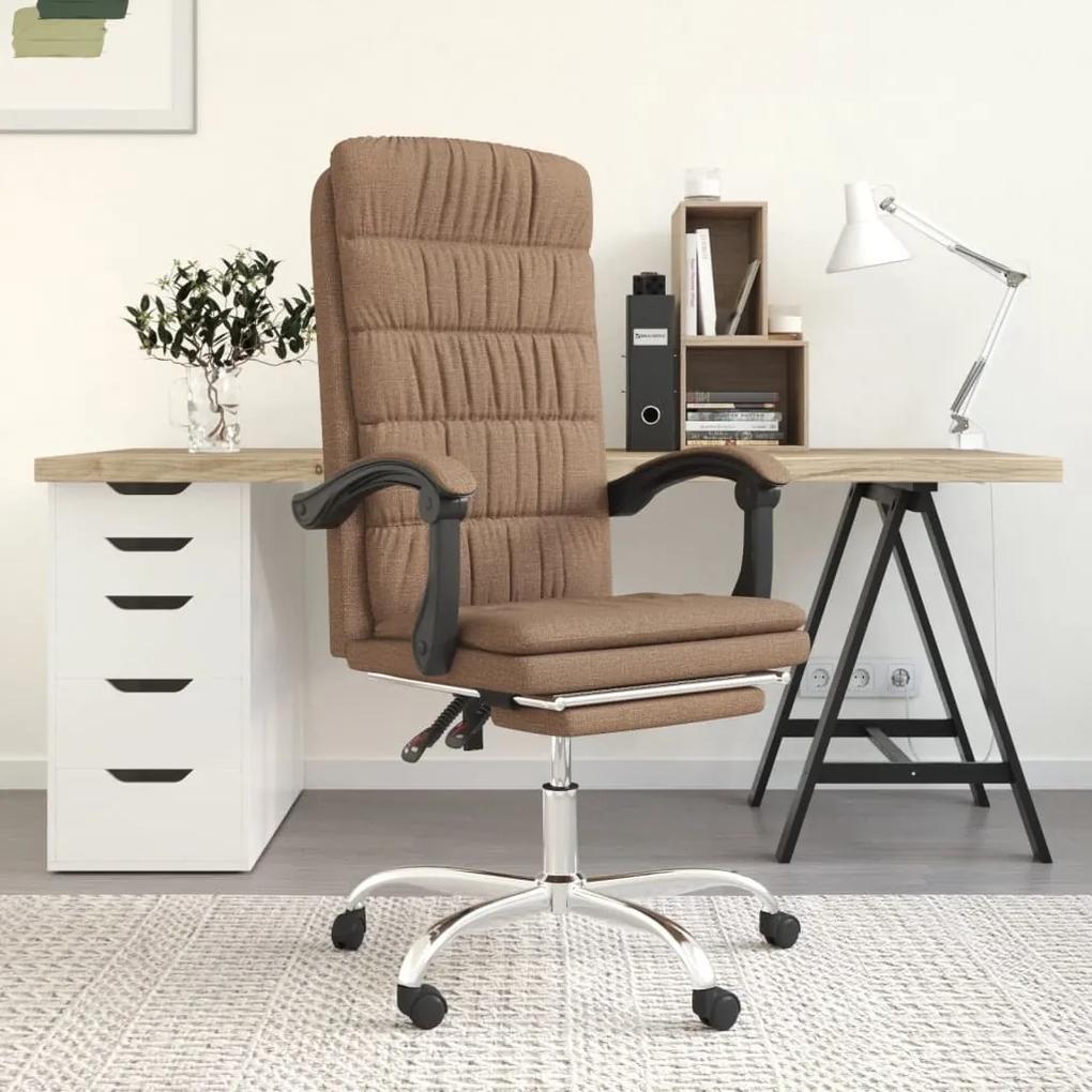 vidaXL Polohovací kancelářská židle textil [349645] Barva: světle šedá