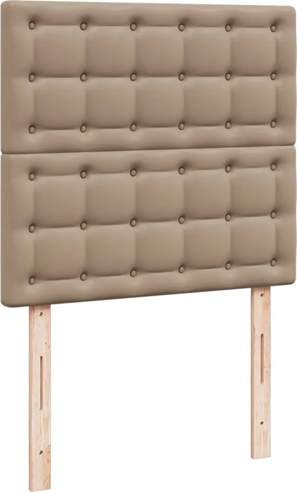 Box spring postel s matrací cappuccino 100x200 cm umělá kůže 3293011