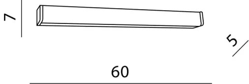LED nástěnné svítidlo Peter 60 3000 chrom