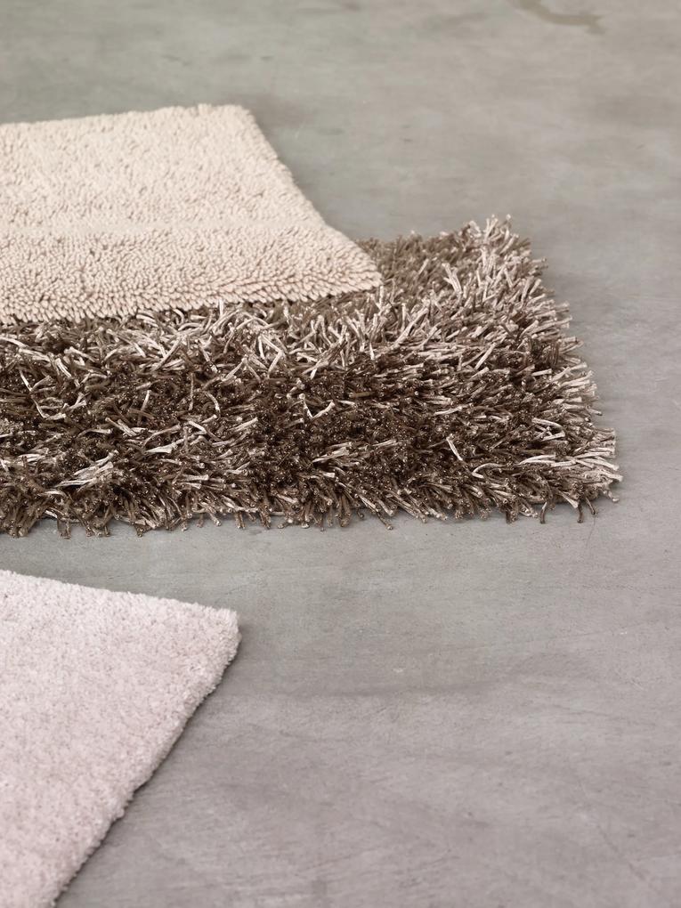 Koupelnový kobereček Kemen 70 x 120 cm stříbrný