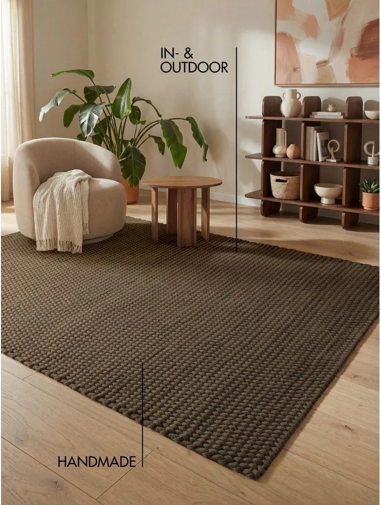 Tmavě hnědý vnitřní a venkovní koberec 80x150 cm Southwark – Ted Baker