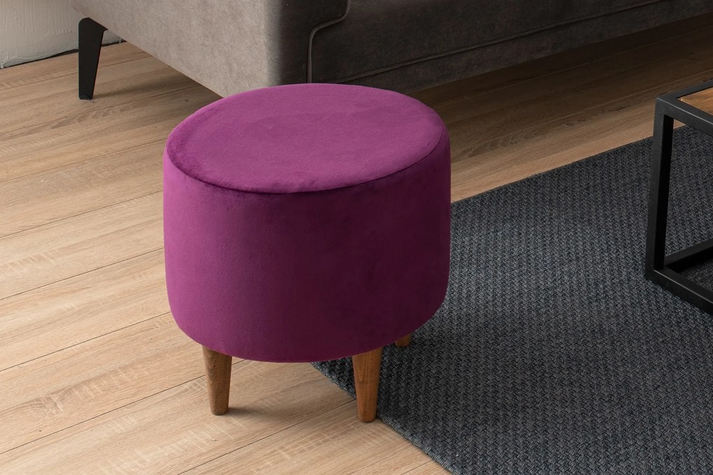 Atelier del Sofa Taburet Liza - Purple, Purpurová