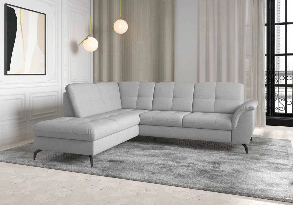 XXXLutz ROHOVÁ SEDAČKA, textil, světle šedá Sit & More - Sedací soupravy - 000144013378
