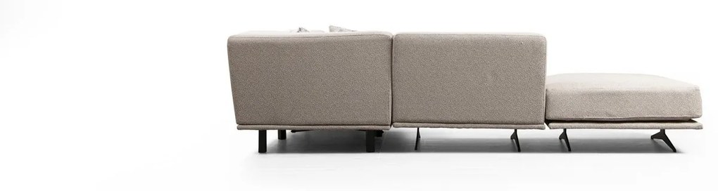 Designová rohová sedačka Kessya béžová - pravá