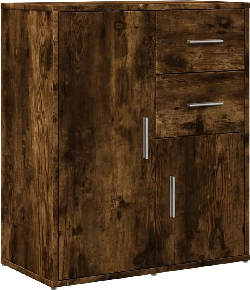 Příborníky 2 ks kouřový dub 60 x 31 x 70 cm kompozitní dřevo 3276564