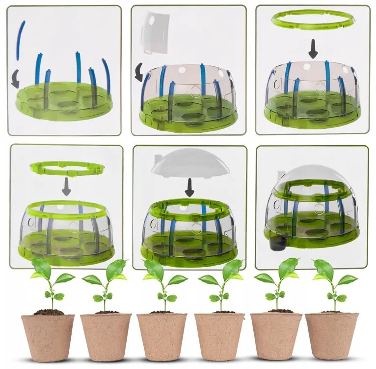 JOKO Dětská sada Malý zahradník BIO skleník s květináči