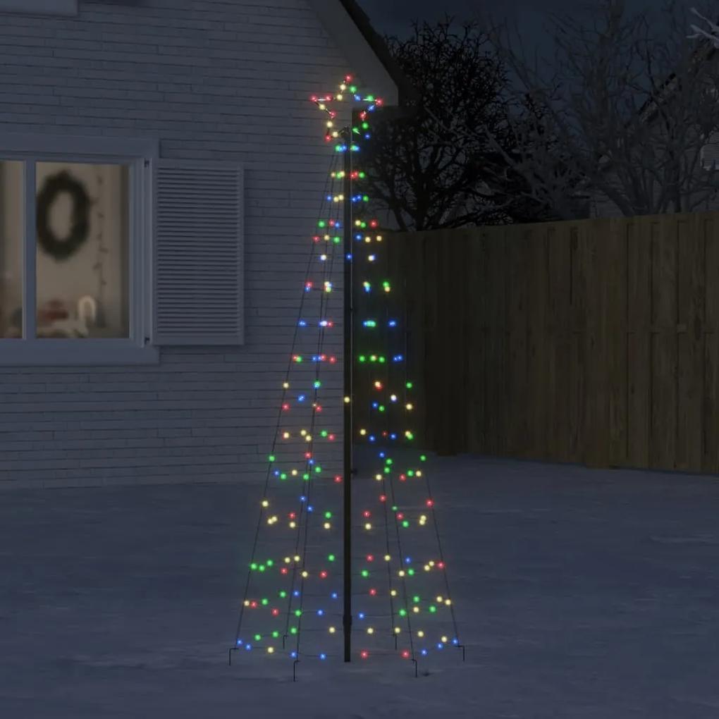 Vánoční stromek kužel s hroty 220 barevných LED 180 cm - Default Title