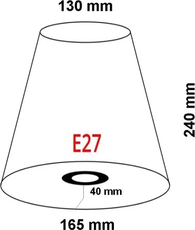 FARO 2P0311 - Stínidlo REM E27 pr. 165 mm béžová