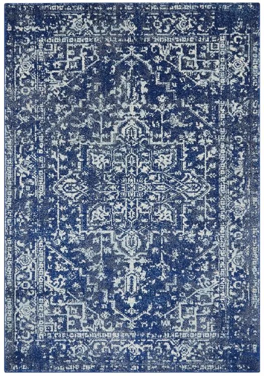 Modrý koberec Dinamo Oriental Navy Rozměry: 200x290 cm
