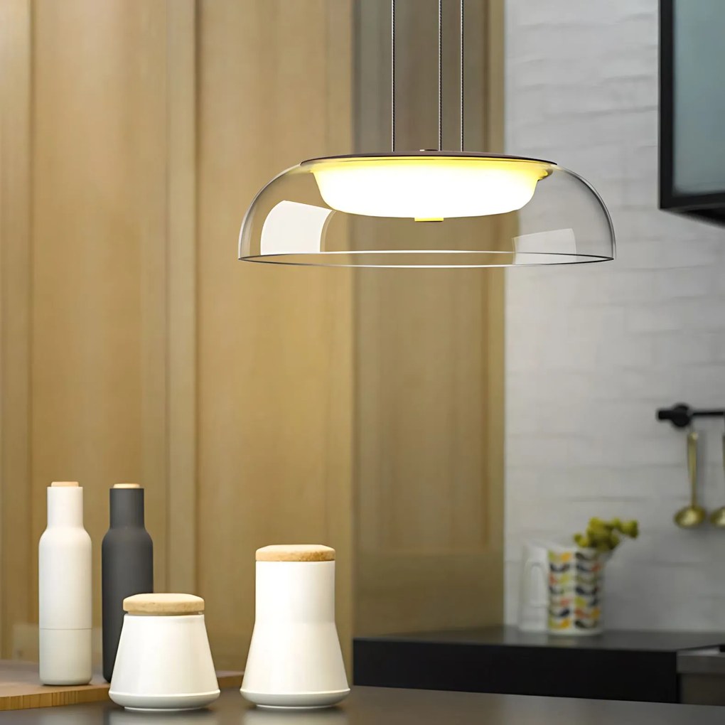 Toolight Toolight, LED závěsné svítidlo 28x28cm, 12W, 4000K, APP1691-1PC, zlatá lesklá, OSW-04334