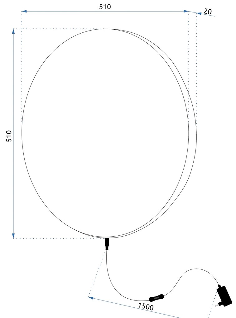 Toolight Toolight, LED nástěnné svítidlo APP1408-W, přírodní hnědá, OSW-08639