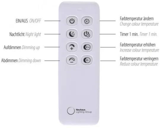 Paul Neuhaus 319-18 - LED Stmívatelná stojací lampa HULA LED/21,5W/230V + DO