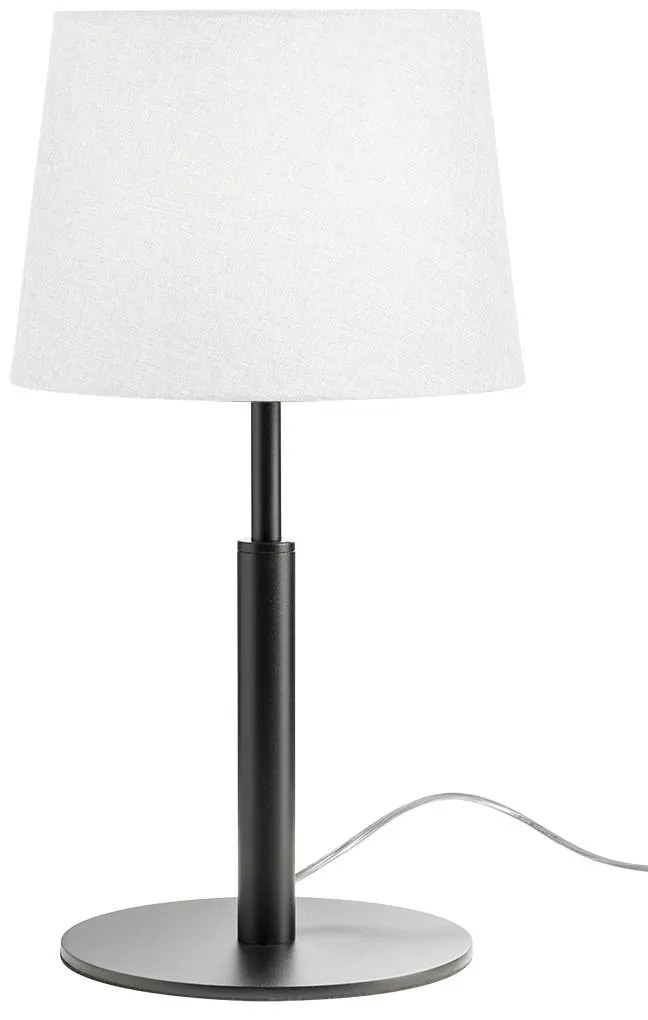 Světla a lustry REDO GROUP Redo NEMIA černá stolní lampa do ložnice 1xE27 Barva stínidla: Tortora-šedá