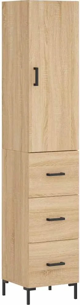 Skříň highboard dub sonoma 34,5 x 34 x 180 cm kompozitní dřevo 3198852