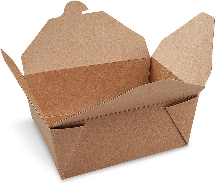 Wimex 48623 - nepromastitelný food box `M`, 1300 ml, 150 × 120 × 65 mm, kraft - 50 ks