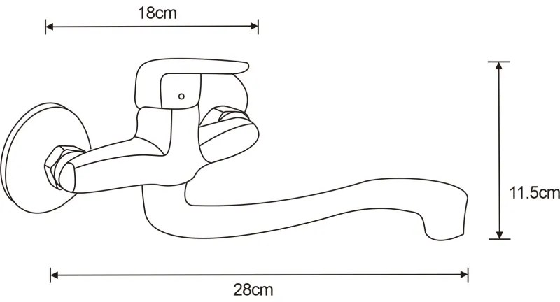 Mexen ERIS - Dřezová baterie, chromová, 671200-00