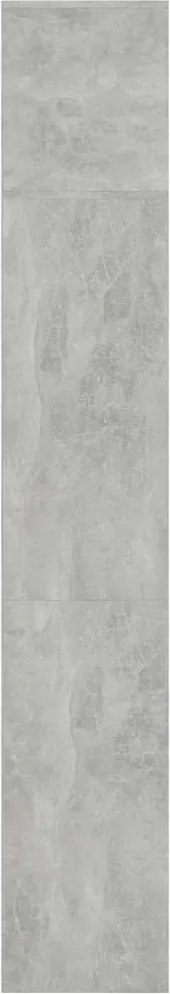 3dílná TV skříňka / knihovna betonově šedá 180 x 30 x 180 cm 278792
