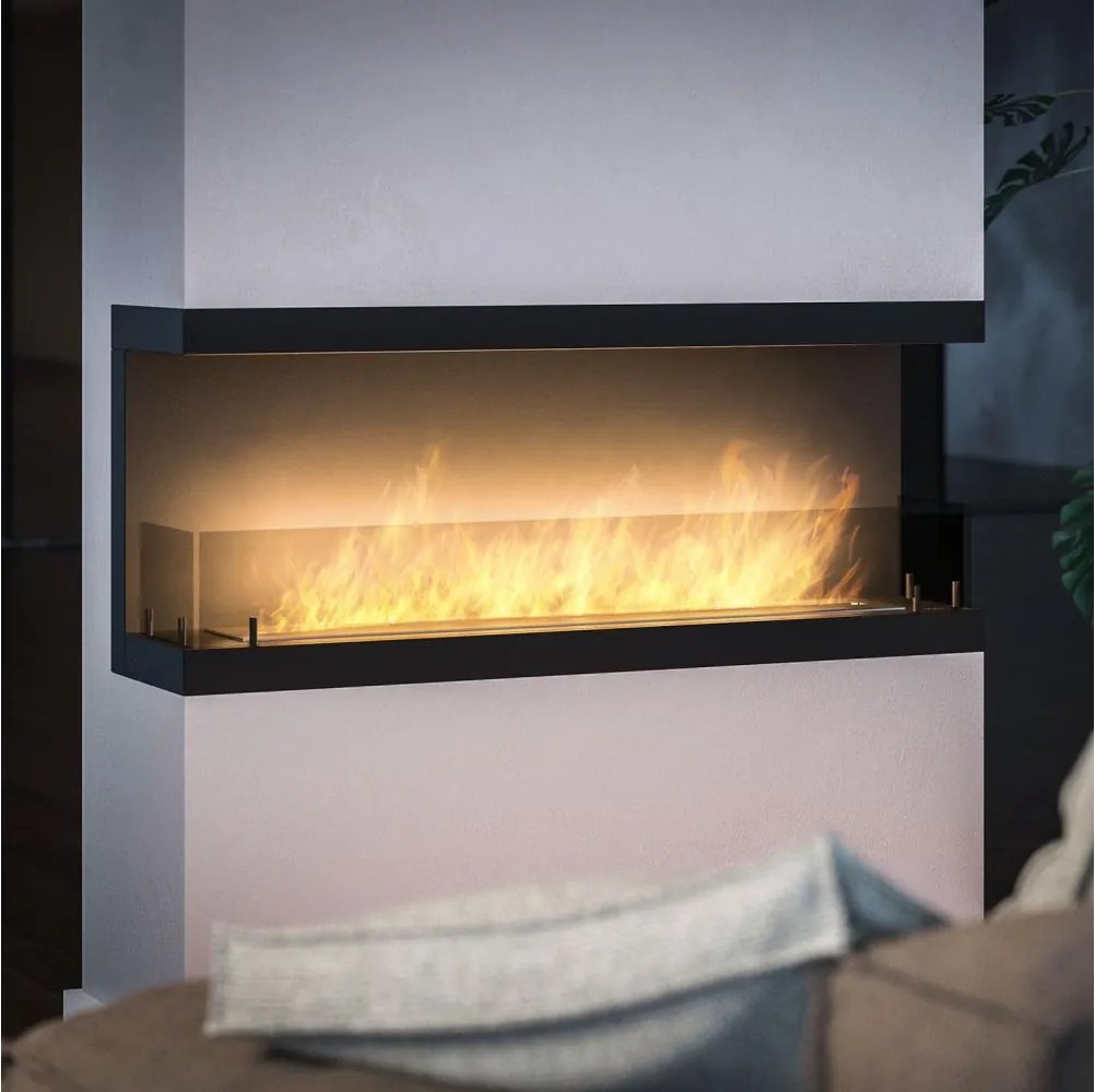 | InFire - Vestavěný BIO krb 120x50 cm 5kW černá | INSIDE C 1200 V3
