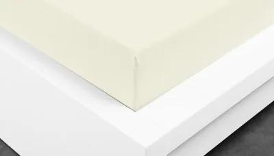 XPOSE ® Jersey prostěradlo jednolůžko - vanilková gramáž 150g/m 90x200 cm