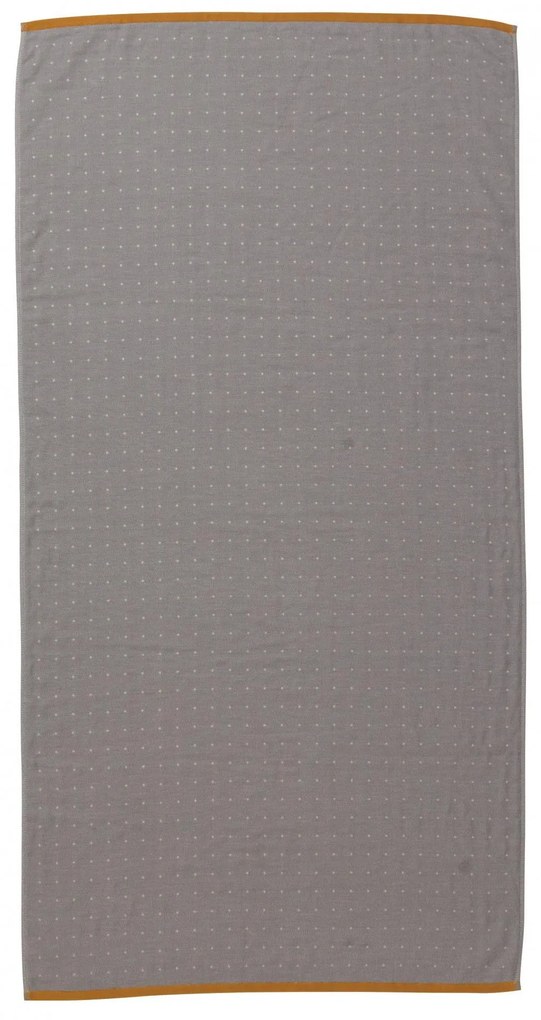 ferm LIVING Osuška Sento Grey 70x140 cm, šedá barva, textil