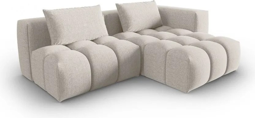 Béžová rohová pohovka (pravý roh/s lenoškou) Verona – Cosmopolitan Design