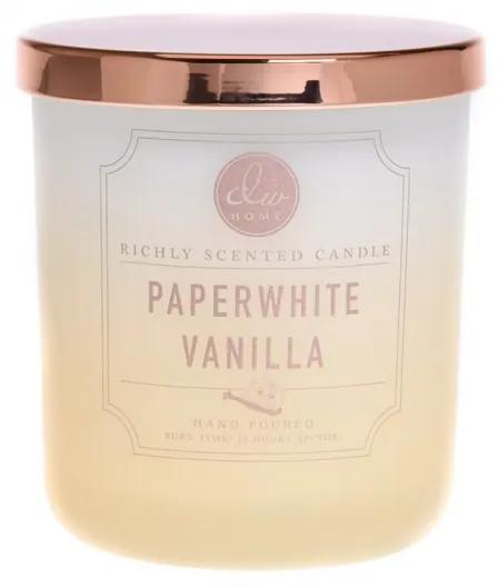 DW Home Vonná svíčka ve skle Vanilka - Paperwhite Vanilla, 9oz