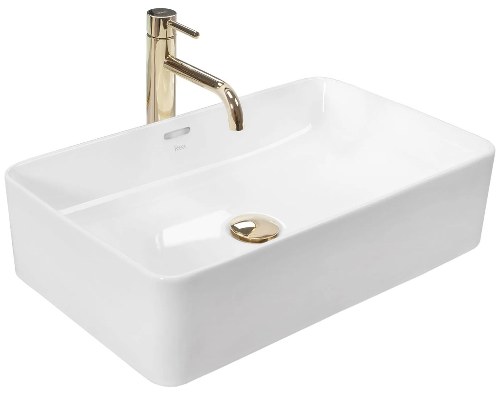 Rea Berta 55 umyvadlo, 56 x 36 cm, bílá, REA-U5055