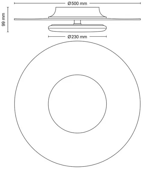 Philips- LED Stmívatelné stropní svítidlo GARNET SCENE SWITCH LED/40W/230V 2700K
