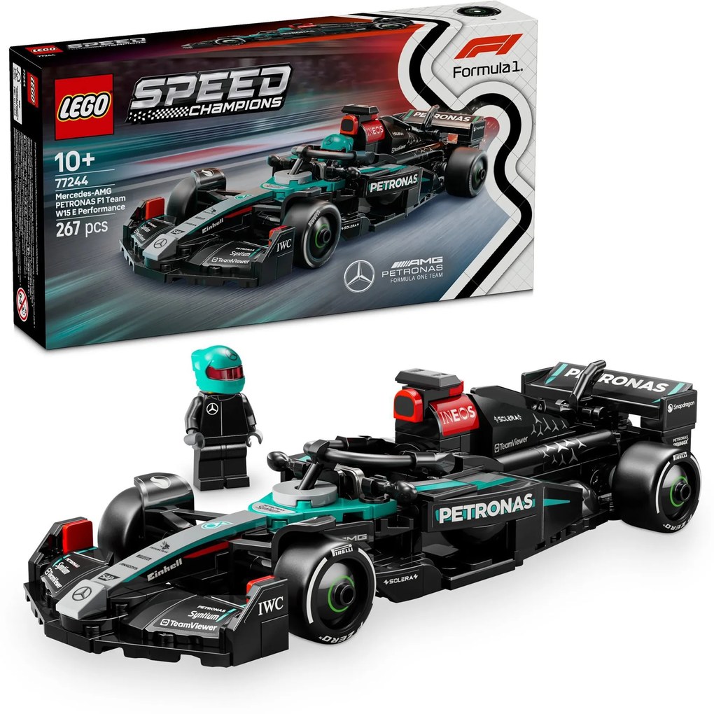 Lego speed champions 77244 závodní auto mercedes-amg f1 w15 5702017816111
