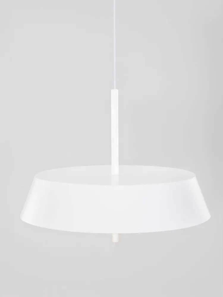 Bílé hliníkové LED stmívatelné závěsné svítidlo ø 45 cm Velio – Nova Luce