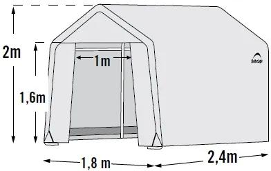 Fóliovník 1,8x2,4 m PE Dekorhome