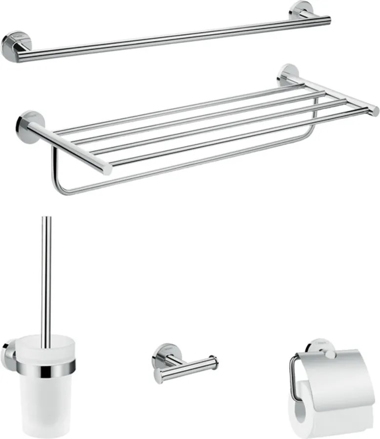 Hansgrohe Logis Universal, sada koupelnových doplňků 5v1, chrom, HAN-41728000