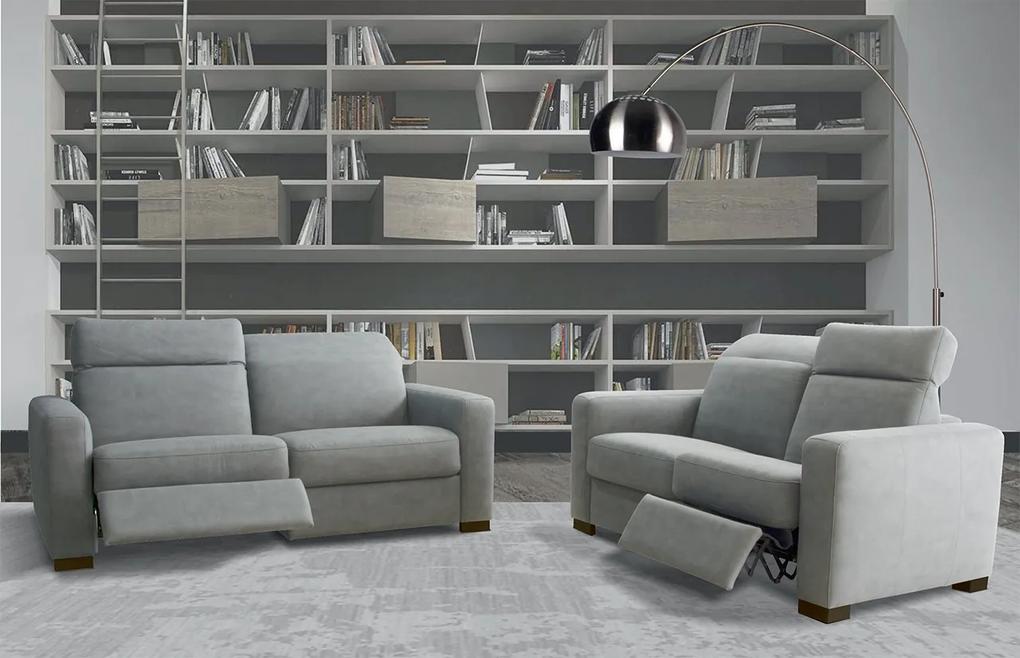 Pregio Italia sofa&relax Stylová luxusní sedačka ZAK Provedení: 2 místná, Vzorník látek: tekno fibra 11 brown