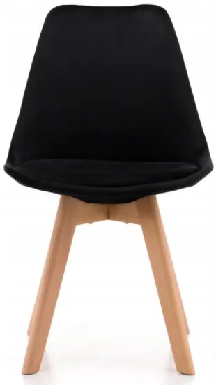 Bestent Jídelní židle 4ks skandinávský styl Black Glamor