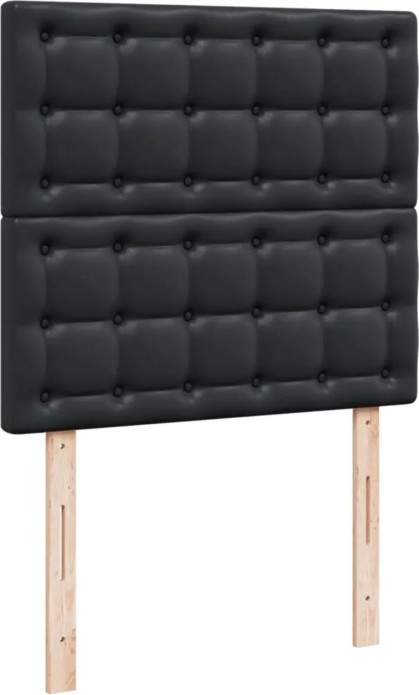 Box spring postel s matrací černá 90x190 cm umělá kůže 3293000