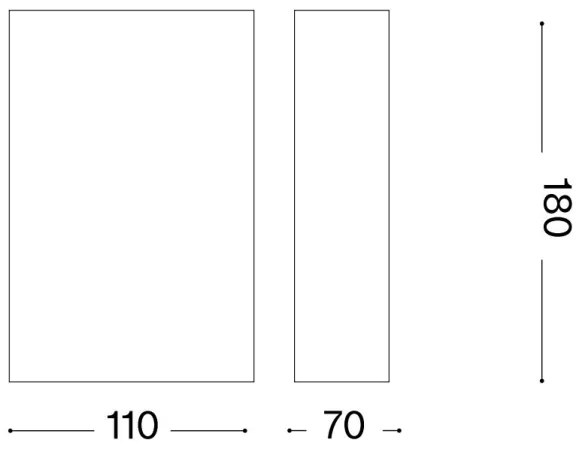 Ideal Lux - Nástěnné svítidlo FLASH 1xG9/40W/230V bílá