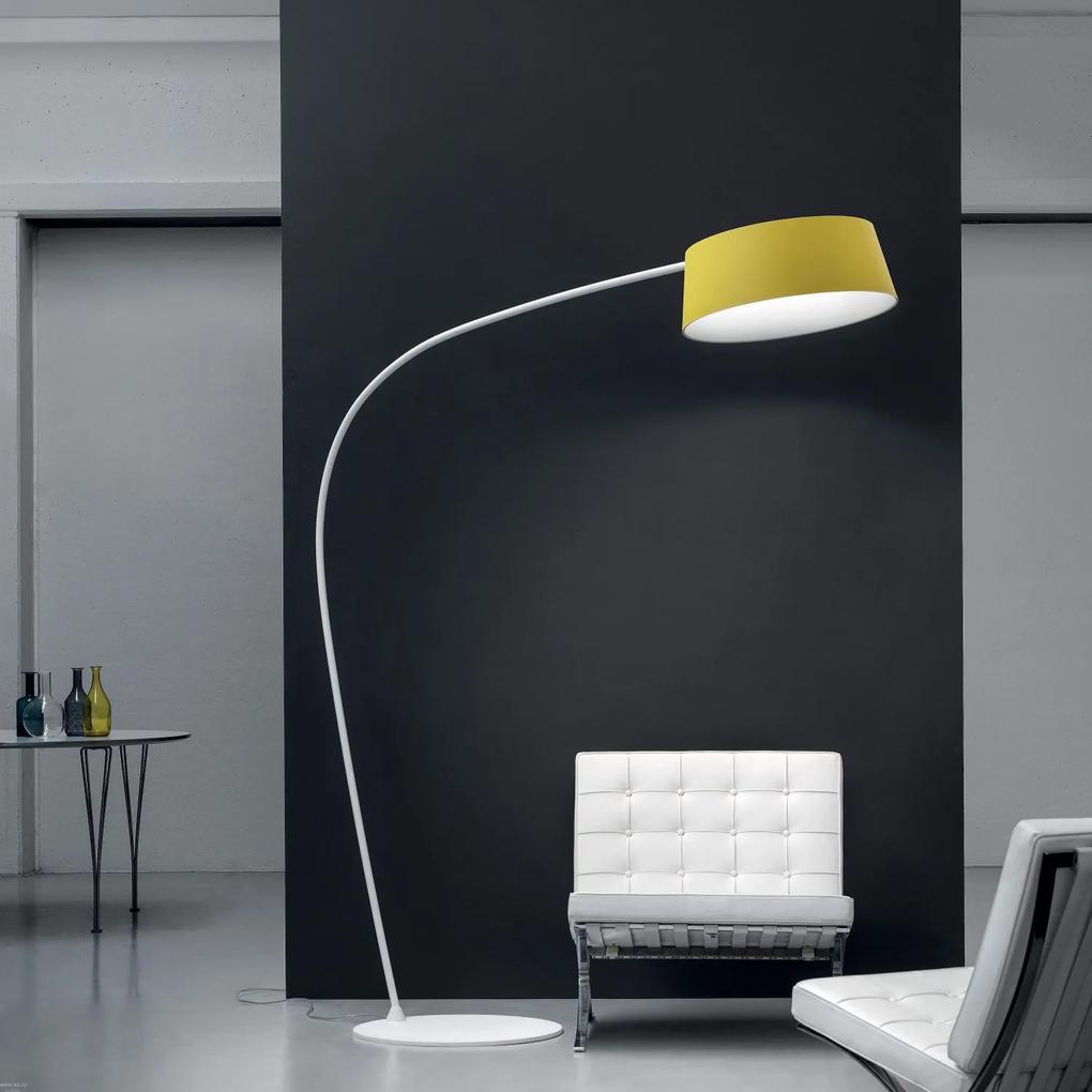 Linealight Ma&De 8104 Oxygen_FL1, žlutá stojací oblouková lampa se  stmívačem, 36W LED 3000K, výška 194cm | BIANO