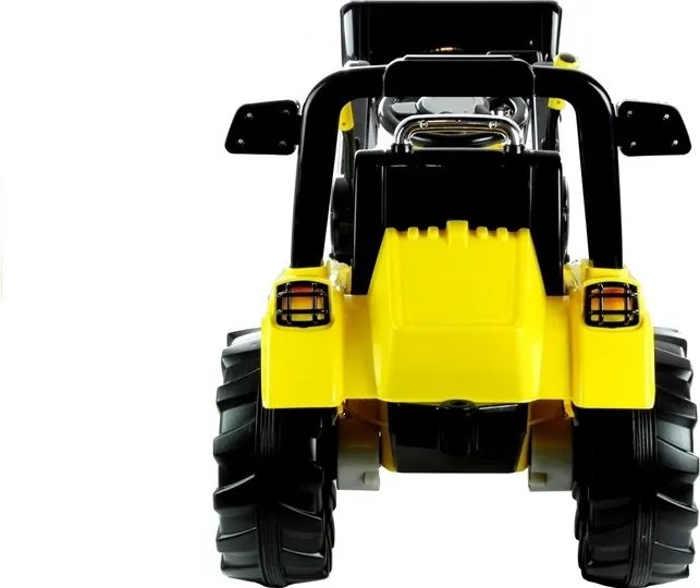 LEAN CARS Elektrický traktor s bagrem na baterie ZP1005 pro děti žlutý