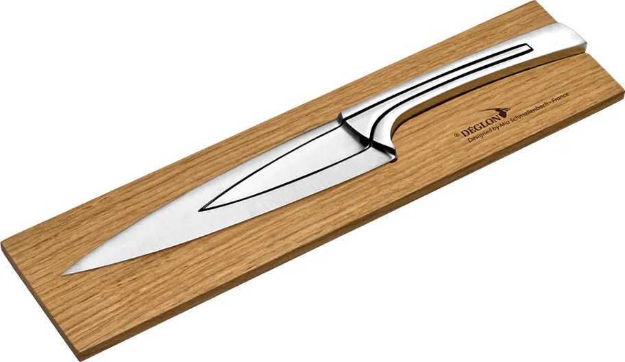 DÉGLON COUTELIER DEPUS Designová sada nožů DÉGLON MEETING 2 kusy na bambusové základně