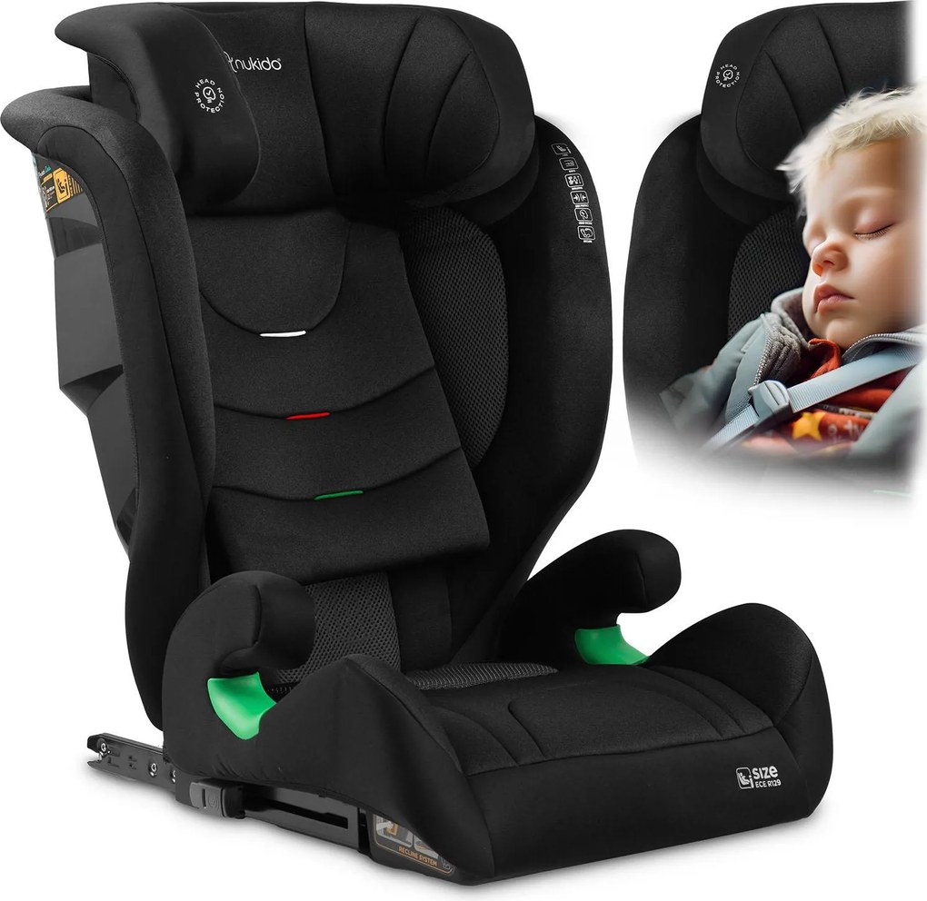 Autosedačka Louis Soft, ISOFIX, 15-36 kg, černá | Nukido