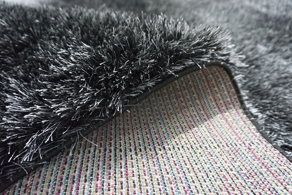 Berfin Dywany, Kusový koberec Seven Soft 7901 Black Grey, 200x290, šedá, ložnice