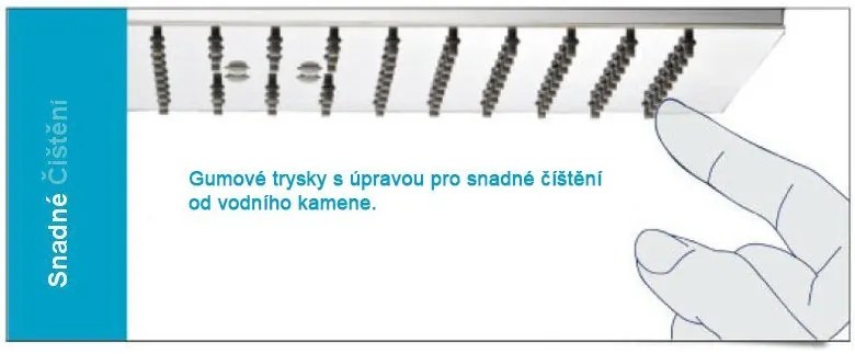 Sapho Sapho, SLIM hlavová sprcha, Ø 400mm, nerez lesk
