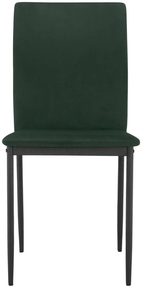 Danish style Jídelní židle Pavia (SET 2 ks), syntetická kůže, zelená