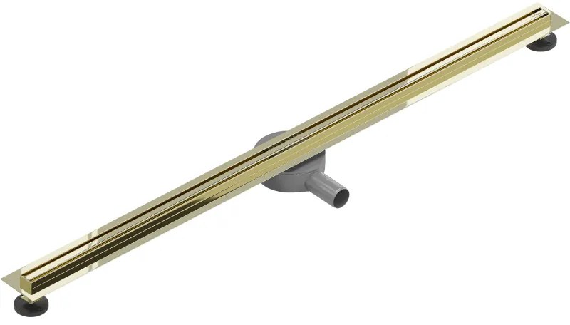 Mexen Flat 360° Slim lineární odtok rotační 160 cm, Zlatá - 1541160