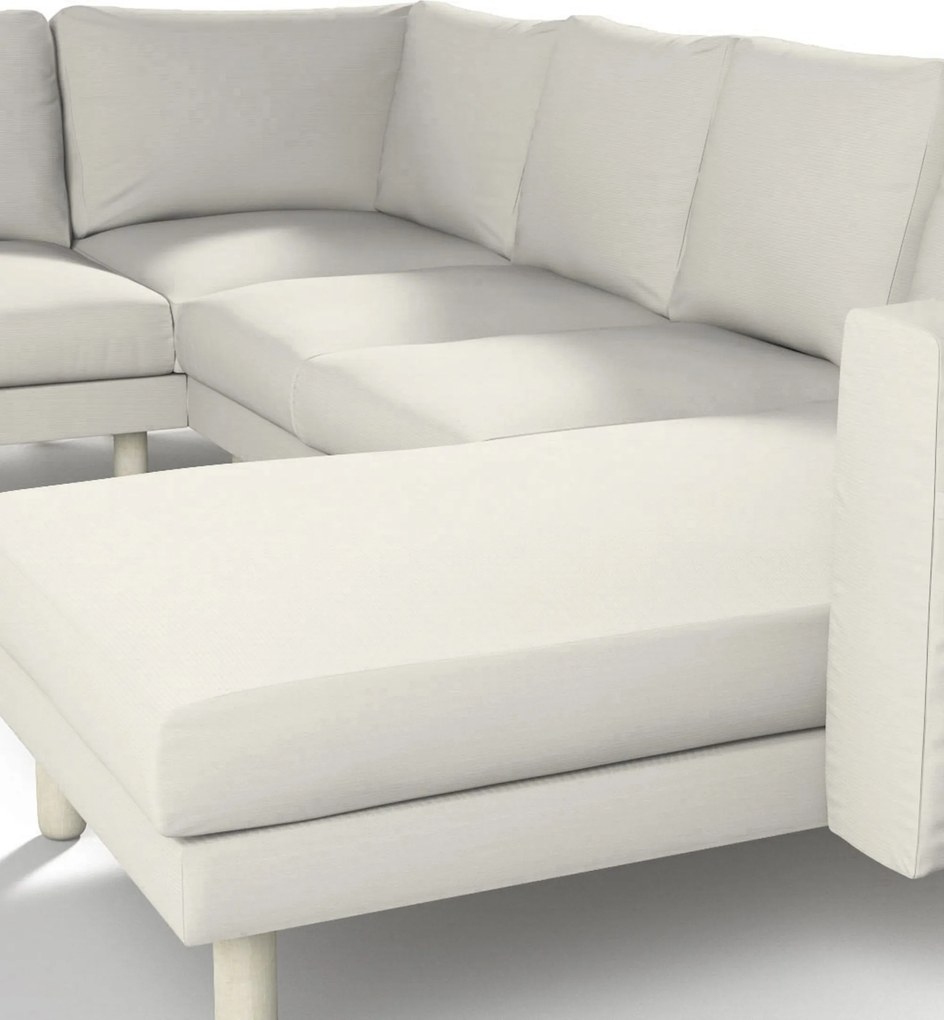 Potah na pohovku IKEA Norsborg rohová, 5-místná se šezlongem barva šedá