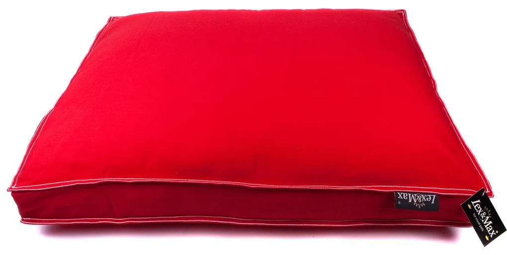 Lex & Max Luxusní pelíšek pro psa Lex & Max Tivoli 75 x 50 cm | červený