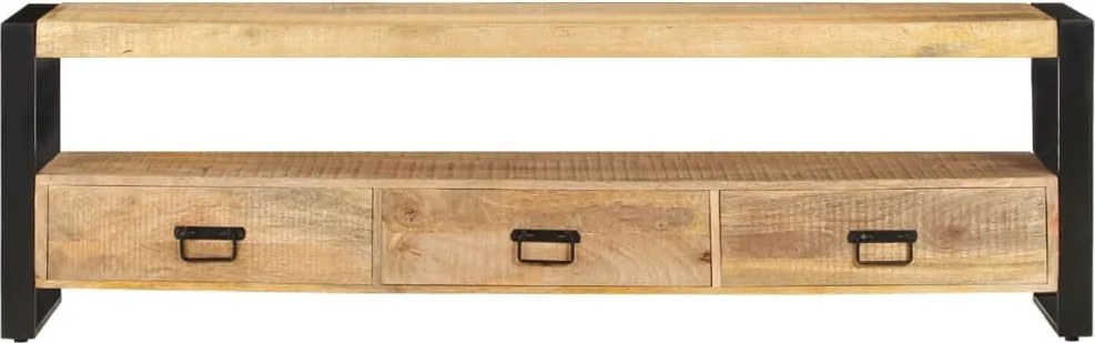TV stolek 150 x 30 x 45 cm masivní mangovníkové dřevo 247906