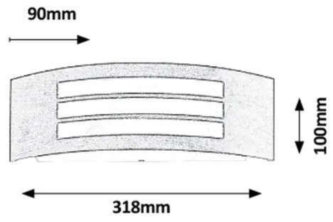 Rabalux 8511 - Venkovní nástěnné svítidlo ROMA 1xE27/14W/230V IP44
